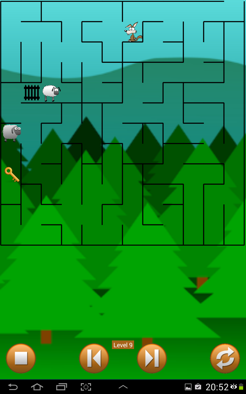 Lamb and Wolf Maze Puzzle : Amazon.es: Apps y Juegos