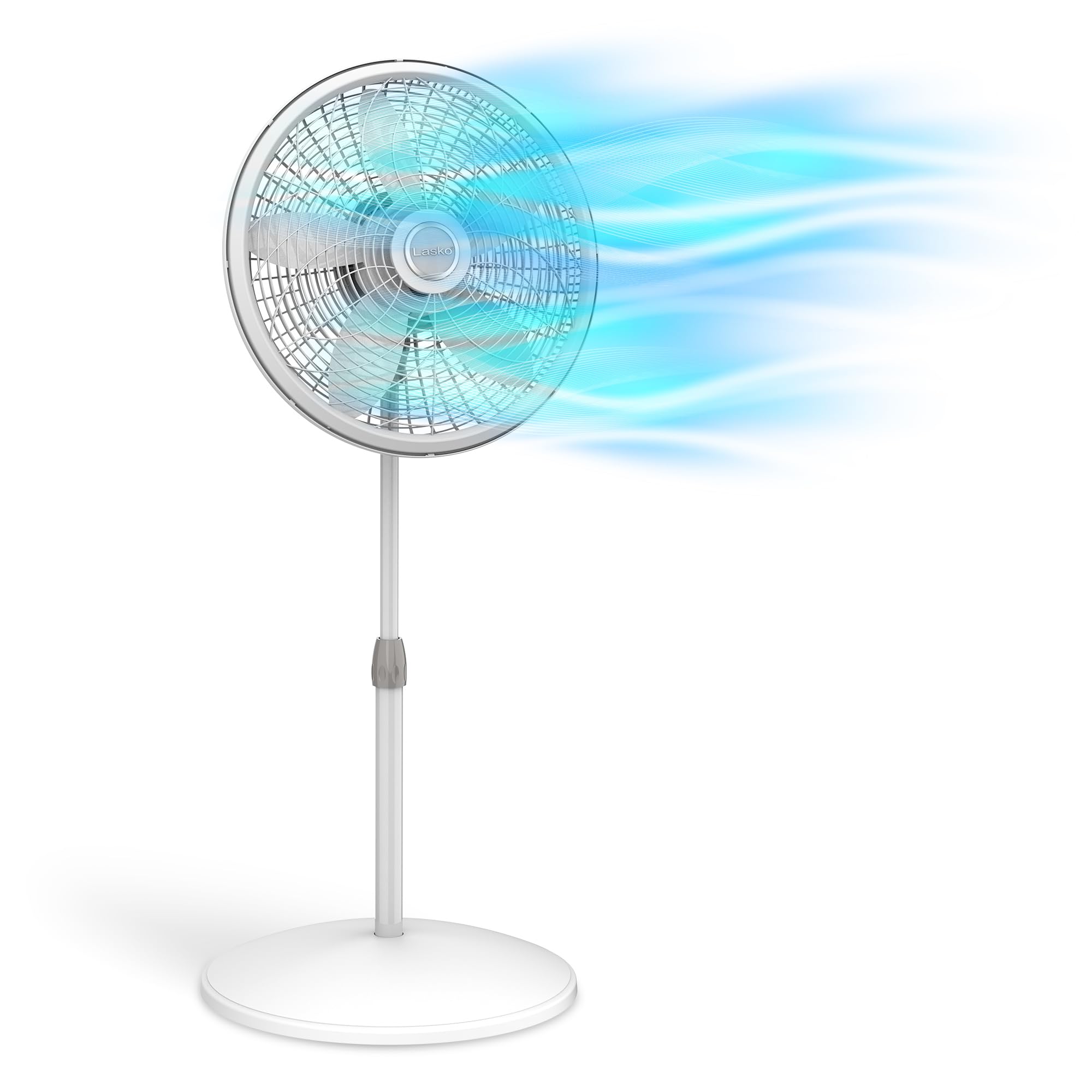 Lasko Oscillating Pedestal Fan, Adjustable Height, 3 Speeds, for ...