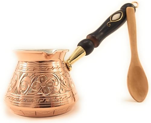 ACI Series (Small-9 fl oz) - Thickest Solid Engraved Copper Turkish ...