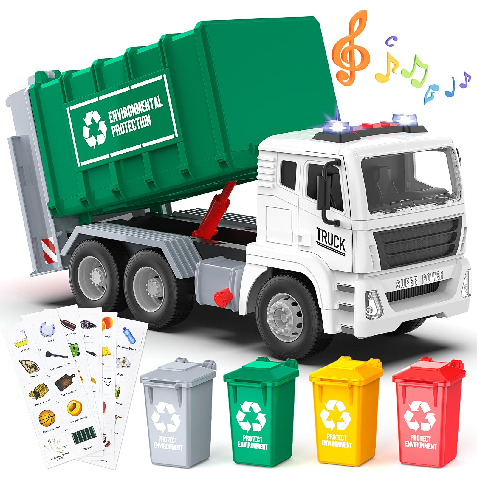 Mua Veslier 15.5" Large Garbage Truck Toys for Boys,Realistic Garbage ...