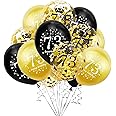 Amazon.com: SHUNTAI 73rd Birthday Balloons Gold and Black 73rd Birthday ...