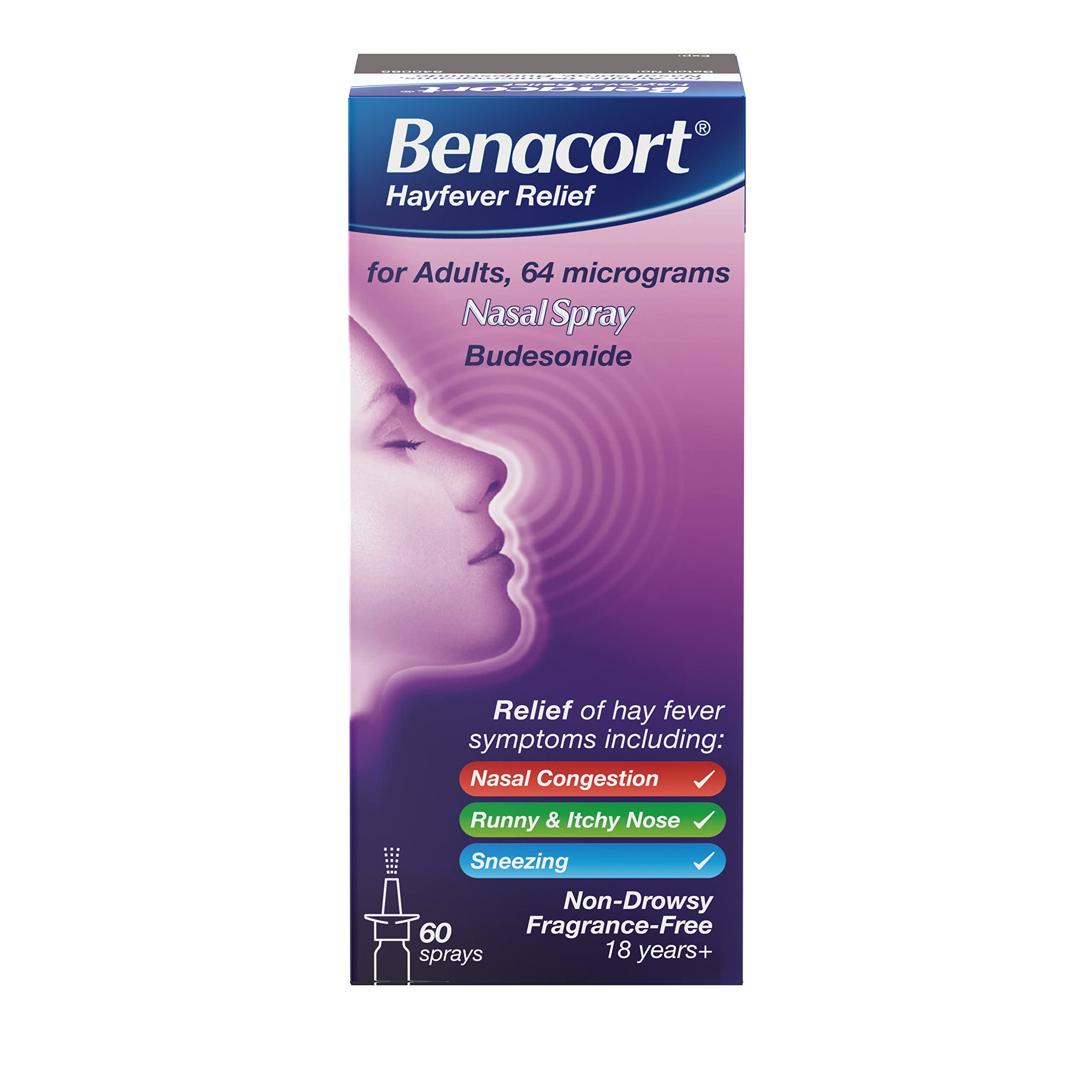Mua BENACORT® Nasal Spray – 24hr Hay Fever Relief – Alcohol Free ...