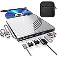 Amazon.com: External CD/DVD Drive for Laptop with Carrying Case,DVD ...