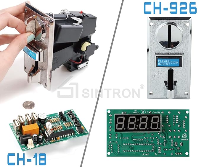 [Sintron] Multi Coin Acceptor Selector CH-926 and USB Timer Control Board for Vending Machine ...