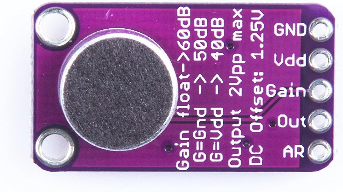 DollaTek MAX9814 Electret MIC Microphone Amplifier Module Auto Gain ...