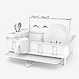Amazon.com: simplehuman Kitchen Dish Drying Rack with Swivel Spout ...