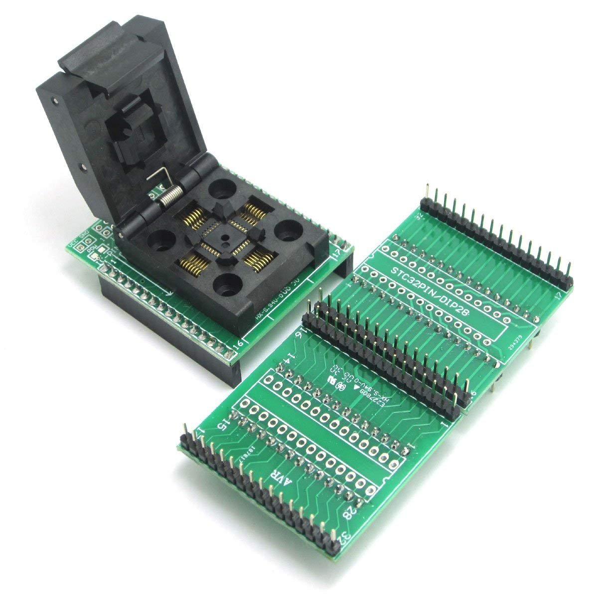 ARCELI Universal IC Adapter Socket LQFP TQFP QFP32 to DIP28 TQFP32 to ...