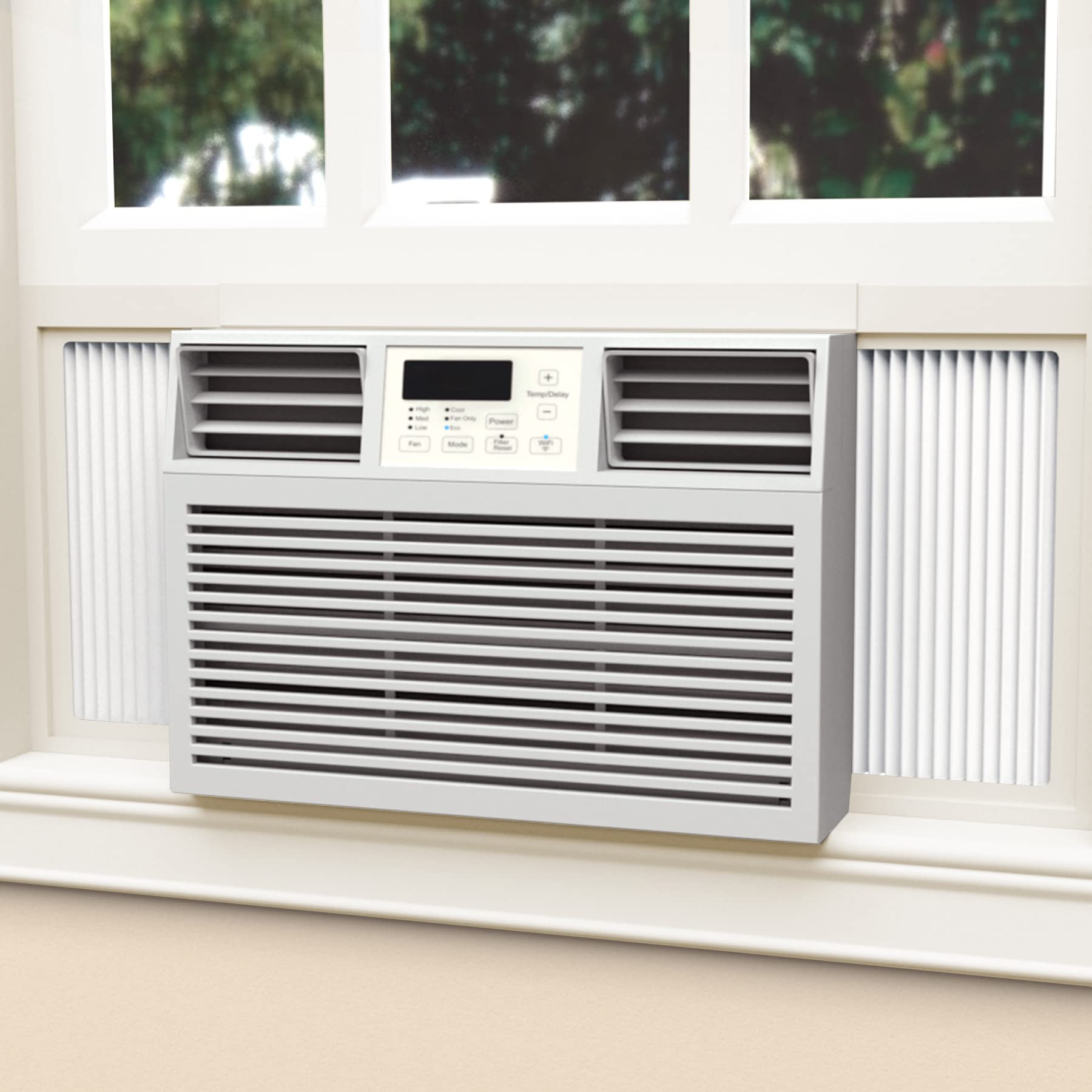 GCGOODS Window AC Side Panels with Double Layer, Insulation Window Air ...