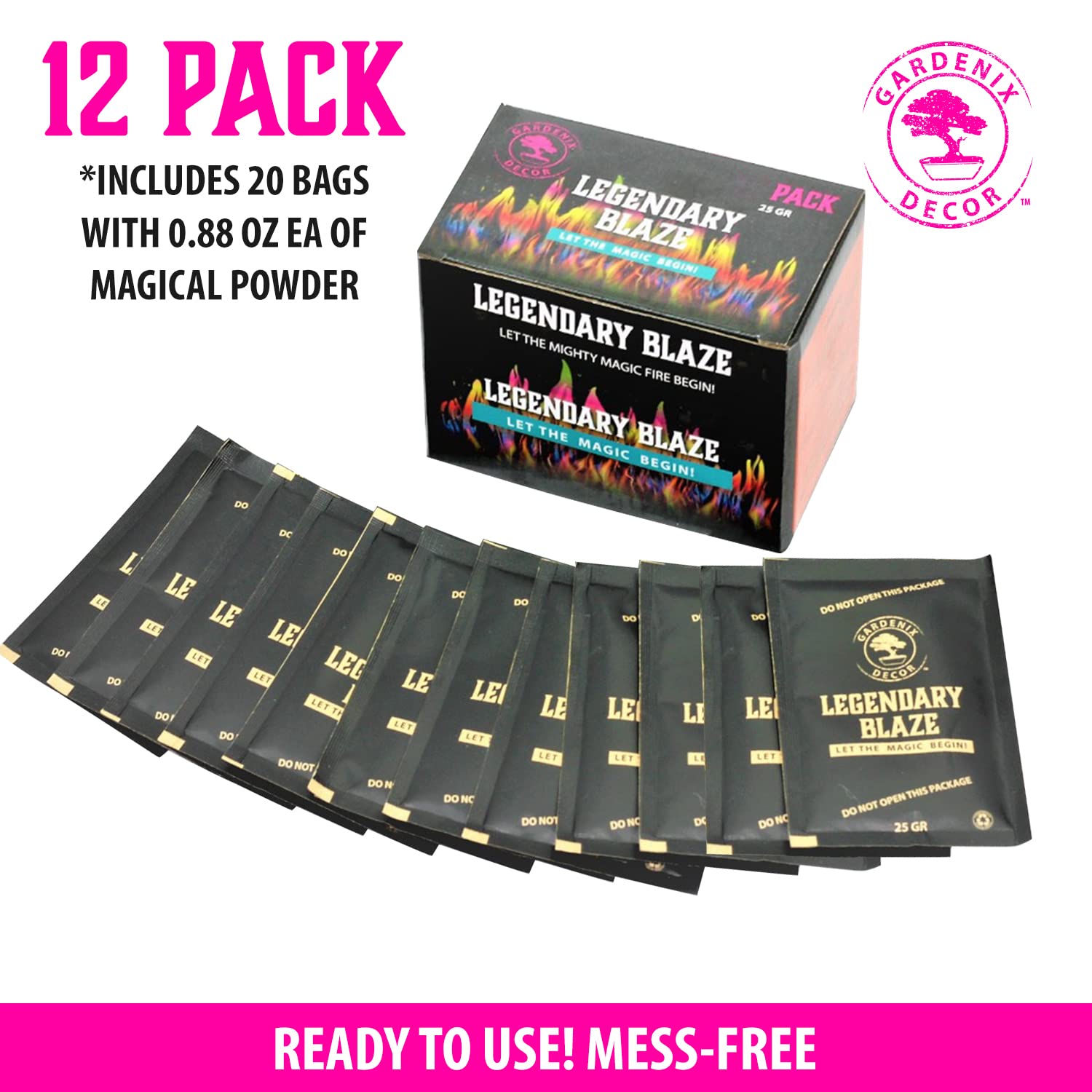 Mua 12 Pack Legendary Blaze Magical Flames Fire Color Changing Packets ...