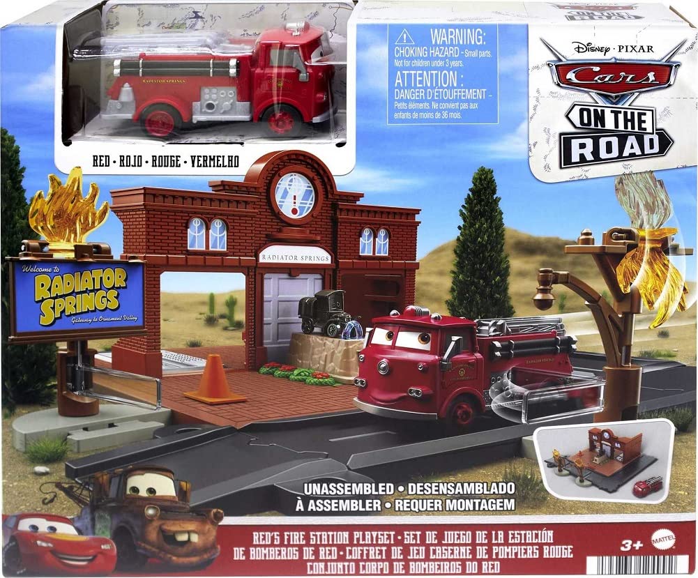 Mua Mattel Disney and Pixar Cars On The Road Toys, Red’s Fire Station ...