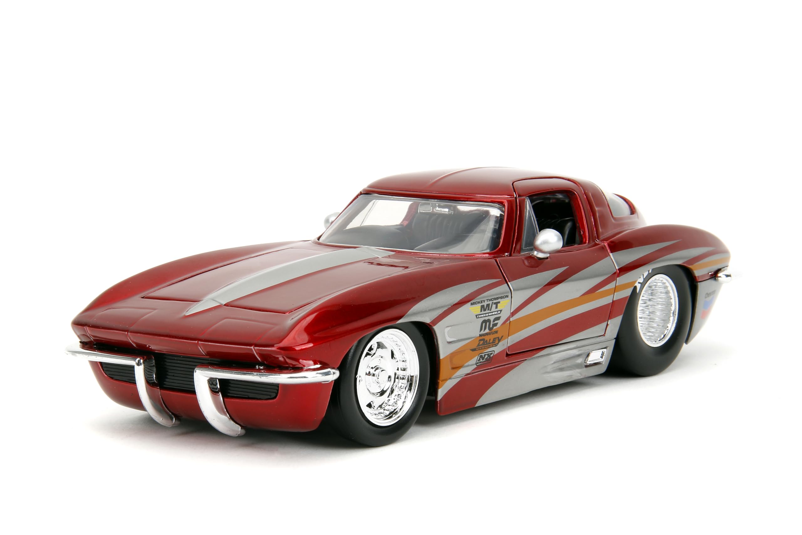 Big Time Muscle 1:24 1963 Chevy Corvette Stingray Die-Cast Car, Toys ...
