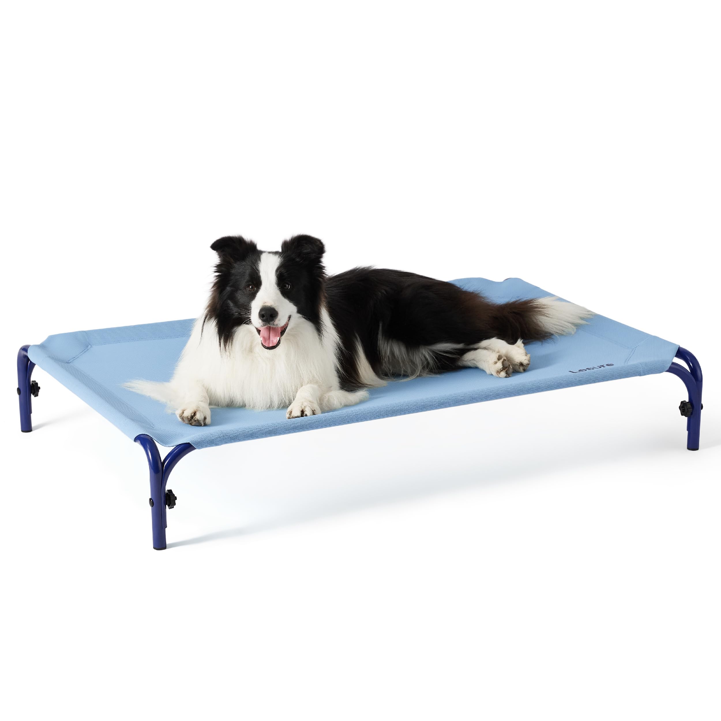 Lesure Elevated Raised Outdoor Dog Bed - Cooling Dog Cot Bed for Large ...