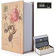 Decorative Book Safe Box with Combination Lock, Vintage Faux Book ...