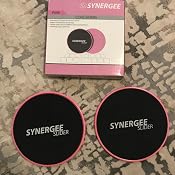 Synergee Jet Black Core Sliders. Dual Sided Use on Carpet or Hardwood ...