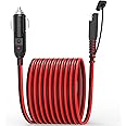 Amazon.com: Vehicle Cigarette Lighter Male Plug Adapter 5FT 12V 24V 16AWG to SAE Quick Release ...