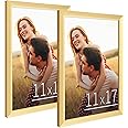 Amazon.com - KSROECUD 11x17 Poster Frame Set of 2 with High Definition Plexiglass, 11 x 17 ...
