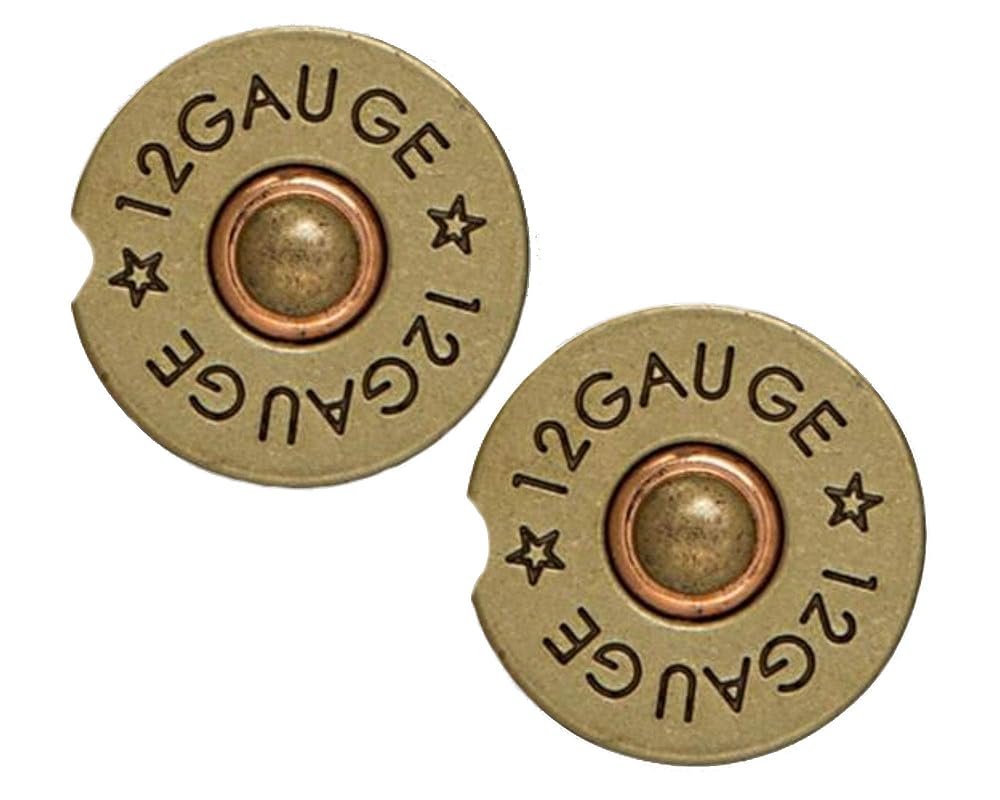 Amazon.com: Shotgun Shell 12 Gauge Ceramic Car Coasters, Set of 2 ...