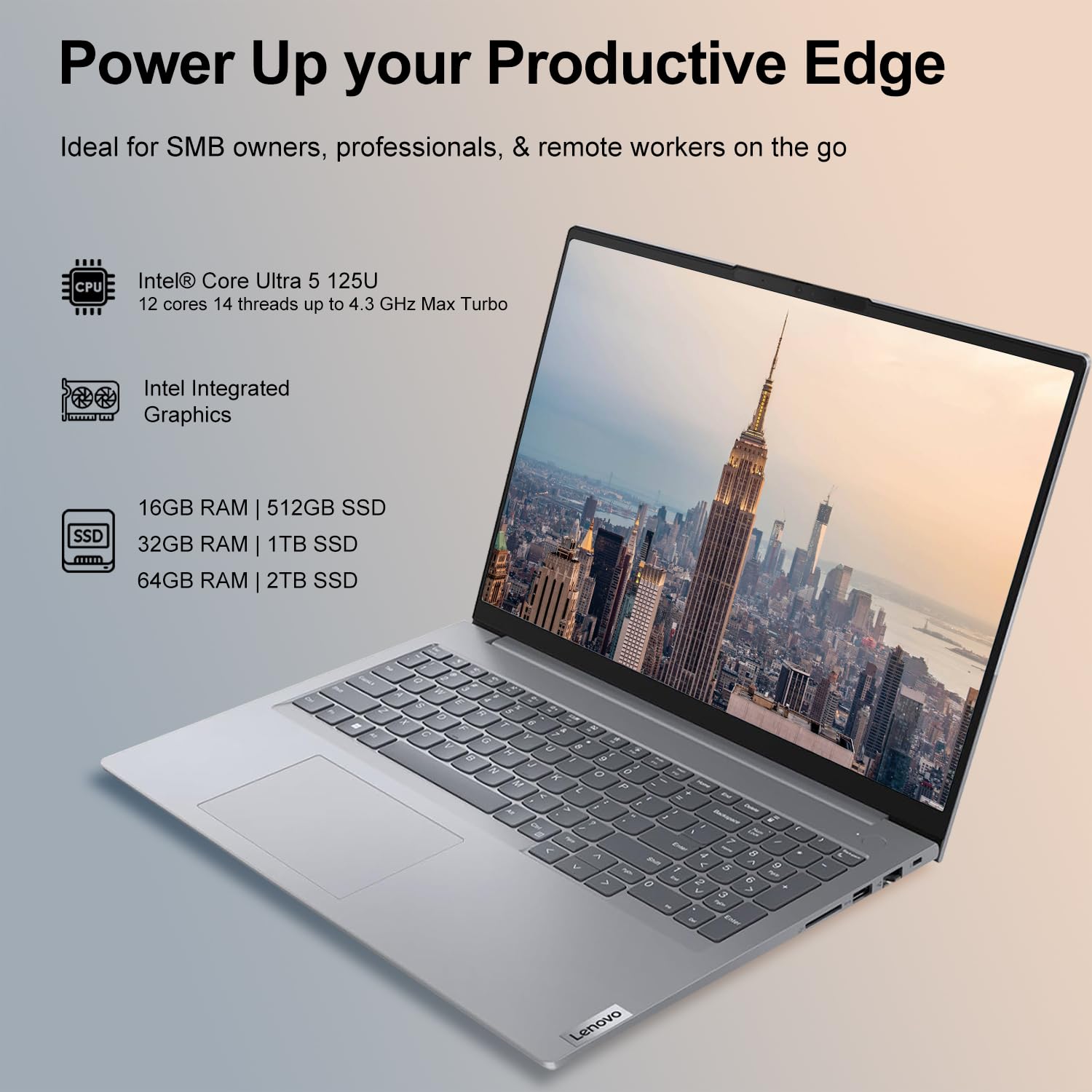 Mua Lenovo Thinkbook 16 Business Laptop, Intel Core Ultra 5 125U (Beat ...