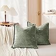 Amazon.com: COCOPLOCEUS Luxurious Velvet Euro Shams Decorative Throw Pillow Covers 26x26 Set of ...