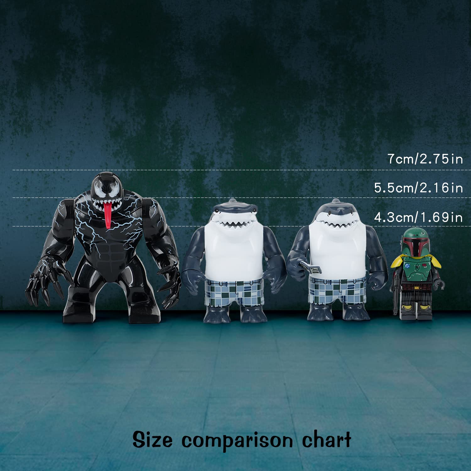 Mua MOC Movie Superheros Sharkman Minifigs Set,Mini Action Figures ...