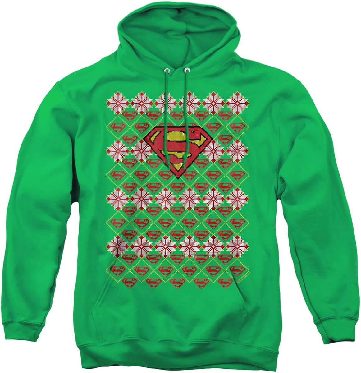 Amazon.com: Superman Superman Christmas Sweater Unisex Adult Pull-Over ...