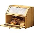 Amazon.com: STDDRE Bread Box for Kitchen Countertop Bin Double Layer ...