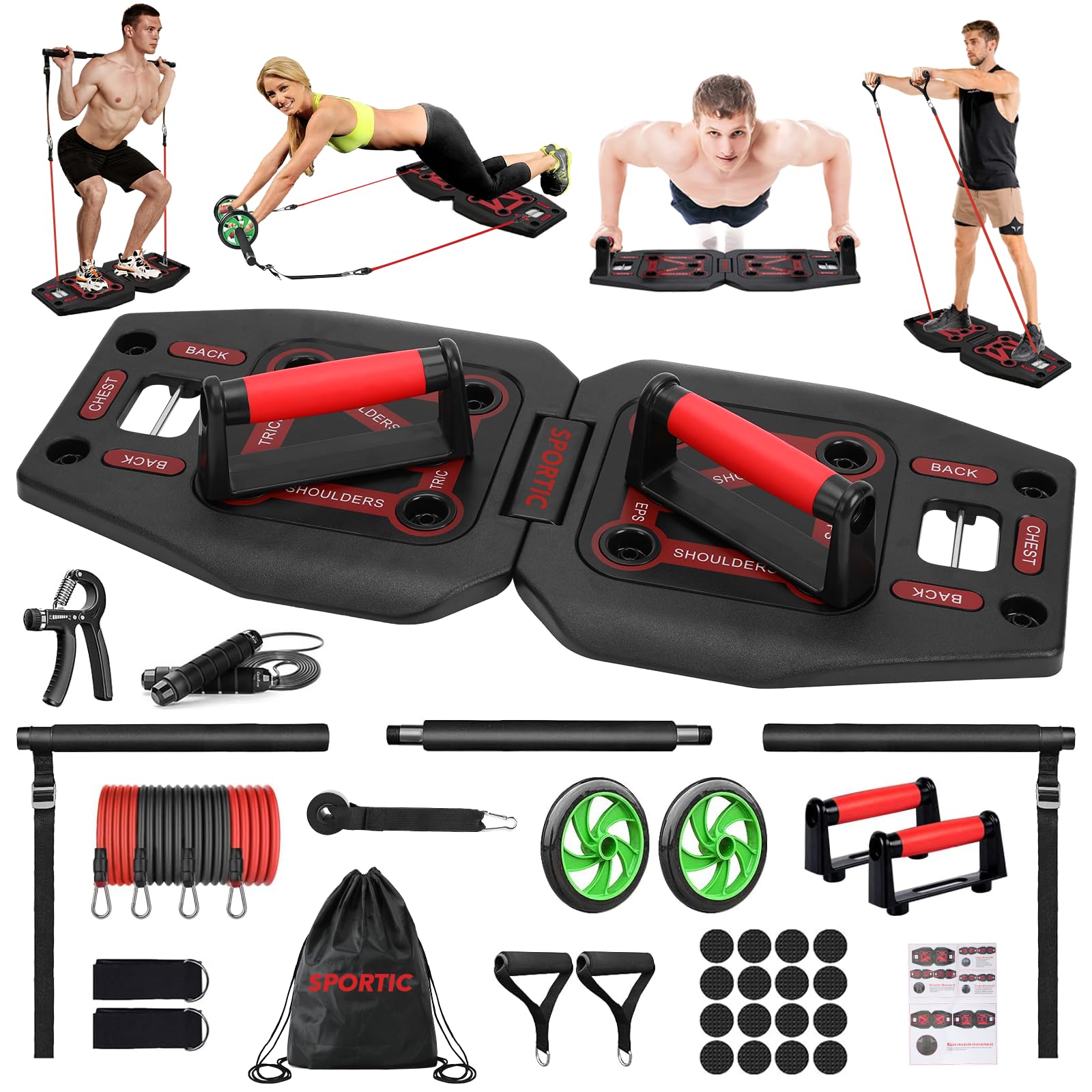 Mua Portable Home Gym System, Foldable Push Up Board Exercise Set with ...