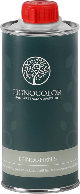 Lignocolor Leinöl-Firnis 250ml Holzöl für den Innen- und Außenbereich ...