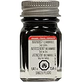 Amazon.com: Black Flat Testors Enamel Plastic Model Paint : Toys & Games