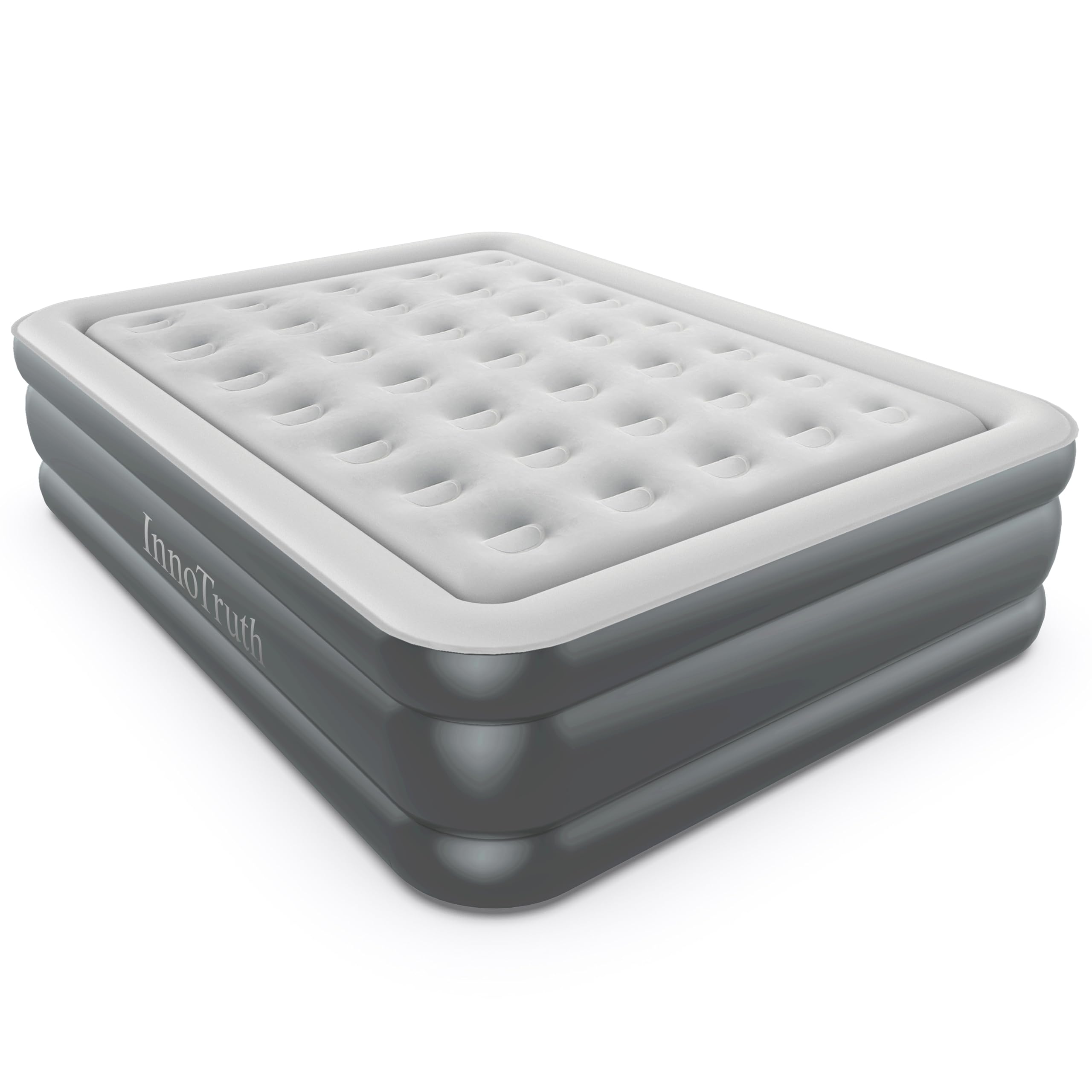 InnoTruth Queen Air Mattress with Built in Pump, 18" Raised Blow Up ...