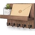 Amazon.com: Decorative Key Holder for Wall with Shelf - Farmhouse Key ...