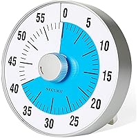 Secura 7.5-Inch Oversize Visual Countdown Timer, 60-Minute Kitchen ...
