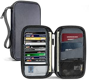 Amazon.com: tomtoc Family Passport Holder, RFID Blocking Travel Wallet ...