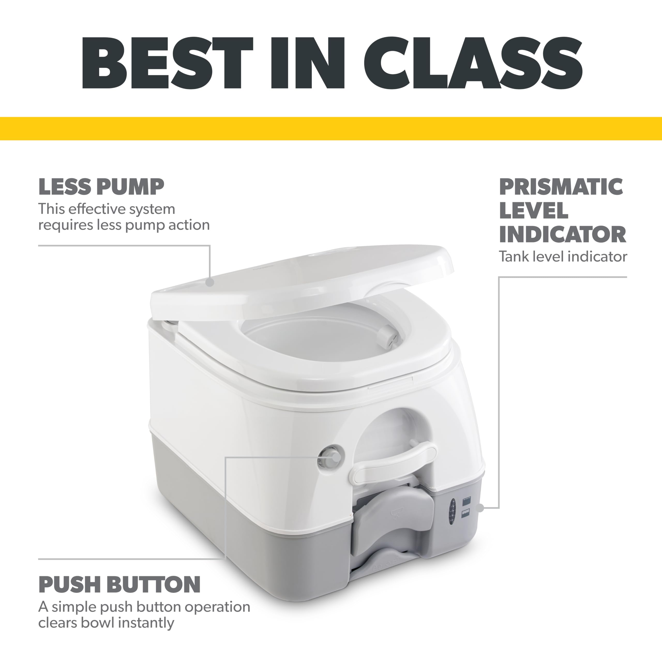 Mua 976 Portable Toilet - Camping Porta Potty with Full-Size Seat ...