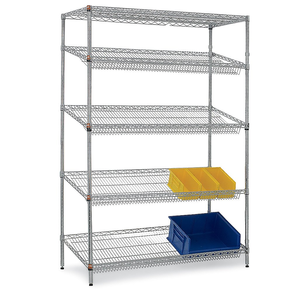 Amazon.com: Relius Solutions Wire Gravity Flow Shelving - 36X24x72 ...