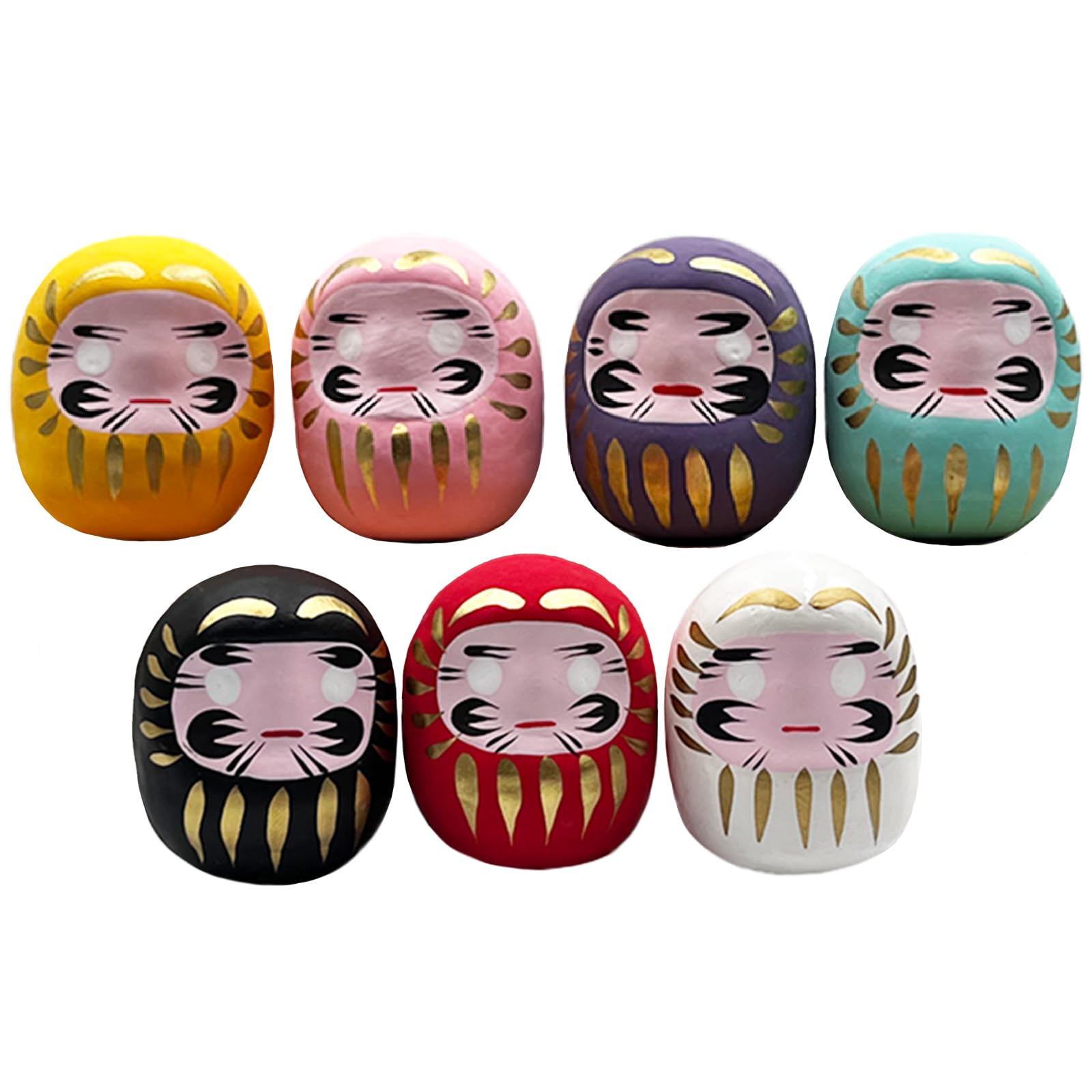 Mua TOKYO ART Traditional Japanese Daruma Dolls Set of 7 Good Luck ...