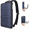 Amazon.com: Slim & Expandable Laptop Backpack 15 15.6 16 Inch Sleeve with USB Port, Spill ...