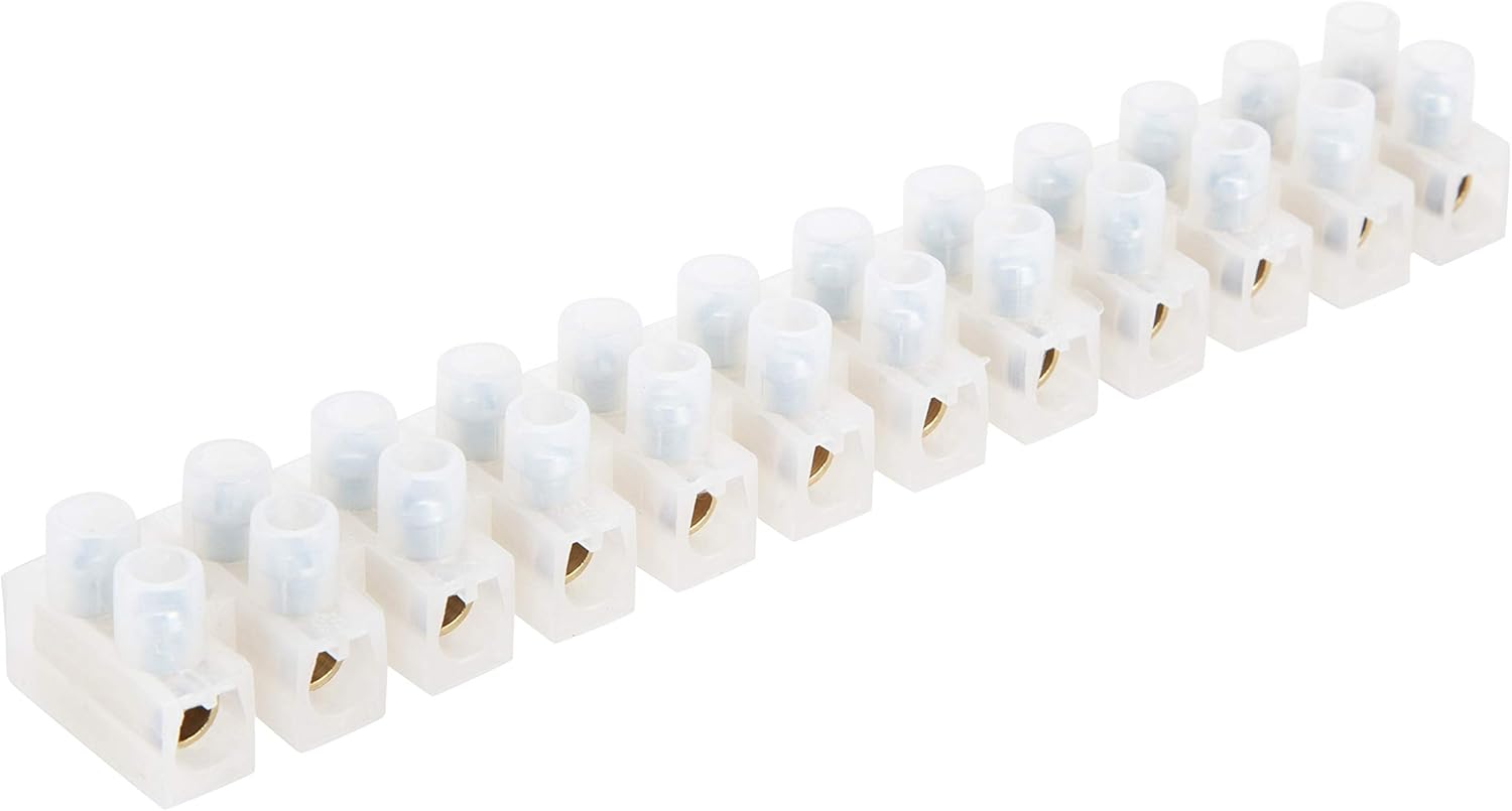 Glengor 30 Amp Terminal Block Connector Strip | Pack of 10 | 12 Way ...
