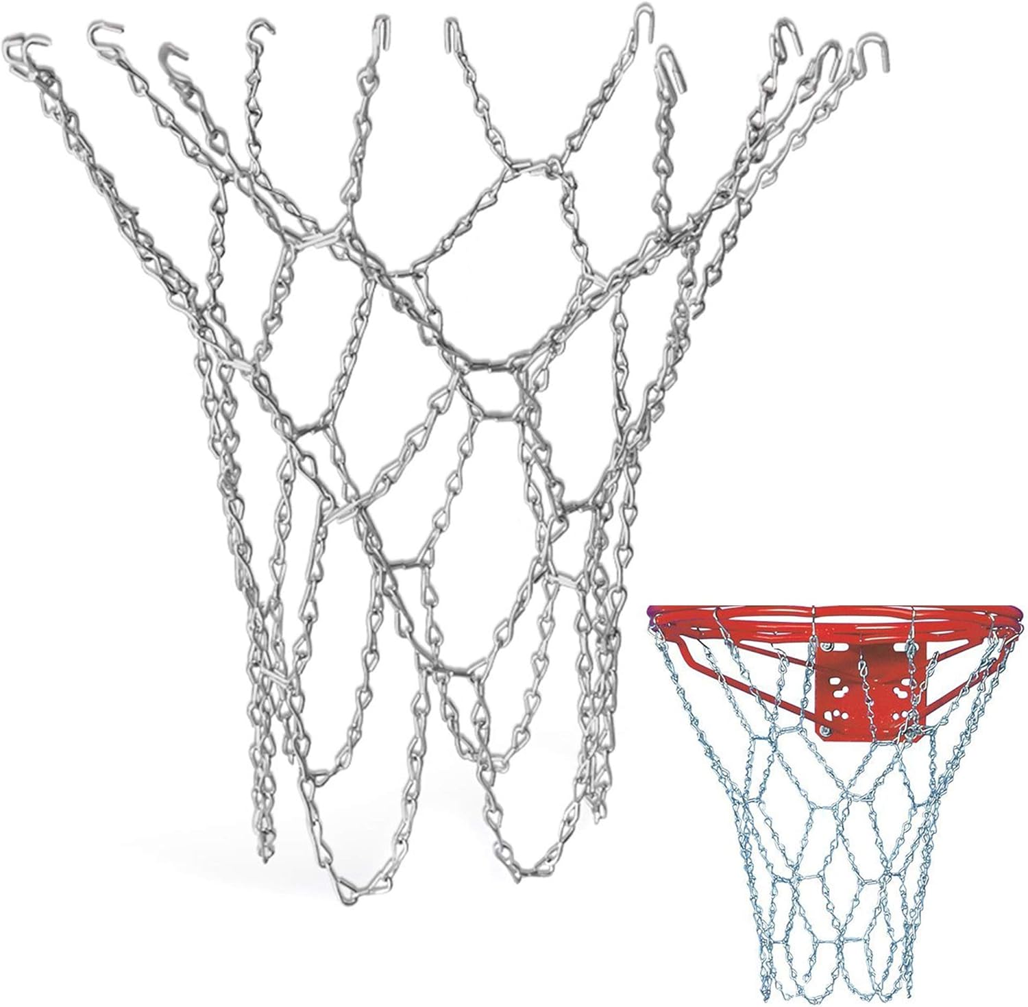 Schneespitze Metall Basketballnetz,Stahl Kette Basketball Net ...