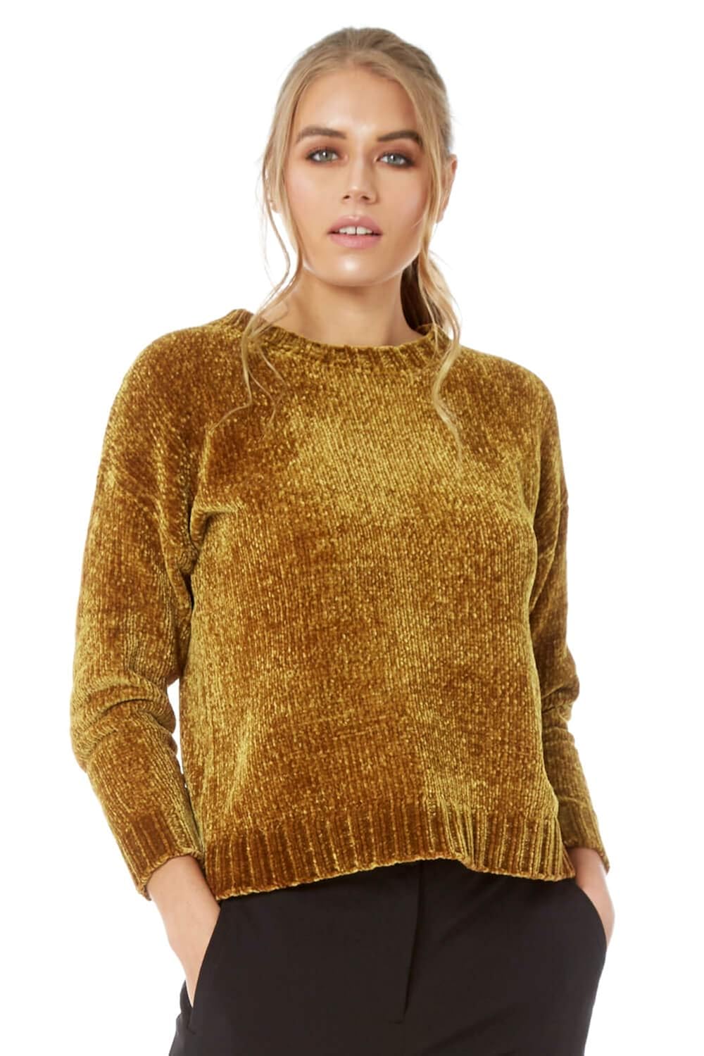 Roman Originals Chenille Round Neck Long Sleeve Jumper - Ladies Fashion ...