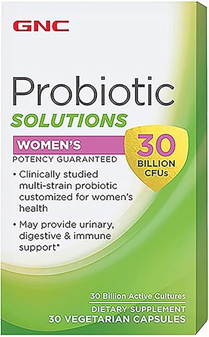 Amazon.com: GNC Probiotic Solutions Women's with 30 Billion CFUs, 30 ...
