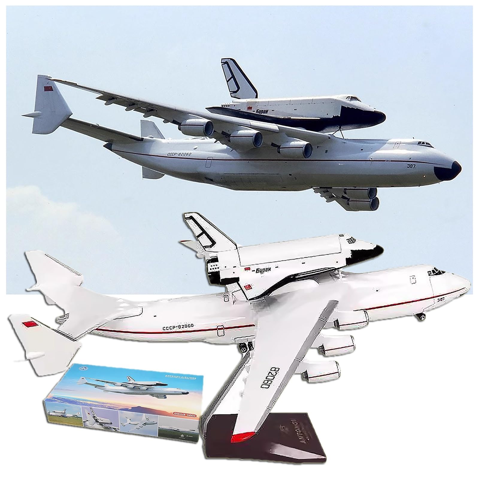 Large ANTONOV AN-225 Ukraine Airplane Model Diecast Transport Aircraft ...