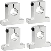 uxcell 4PCS SHF12 Aluminum Linear Motion Rail Clamping Rod Rail Guide ...