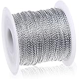 Amazon.com: Silver Metallic Cord Braid String for Gift Wrap DIY Crafts ...