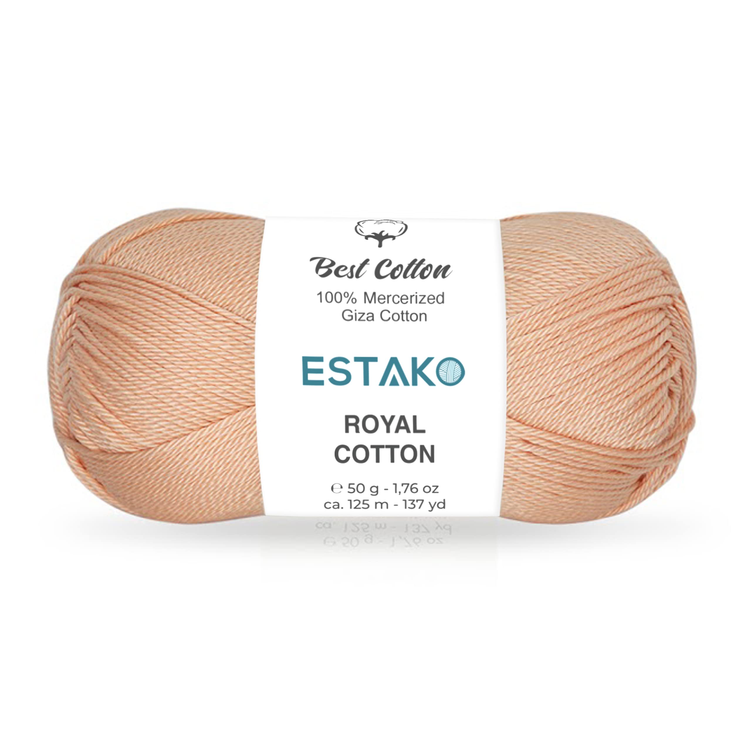 Mua Royal Cotton, 100% Mercerized Giza Cotton Yarn, Soft, Super Fino 1 ...