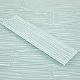 Adedeo Light Green Water Wave Glass Subway Tile 3 x 12 Inch for Kitchen ...
