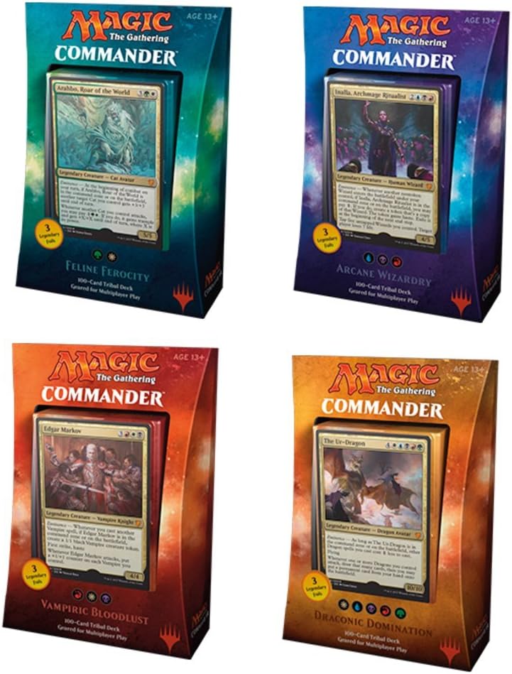Commander 2017 MTG Magic The Gathering SET OF ALL 4 DECKS, Decks & Sets ...