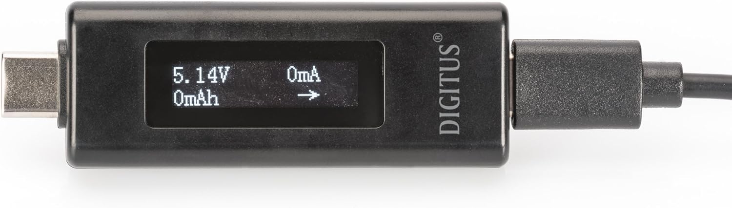 Digitus USB Type-C test monitor for measuring charging current/voltage ...