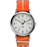 Amazon.com: Timex Unisex Weekender Classic 40mm Watch - Tan Strap Cream ...
