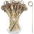 Amazon.com | BLUE TOP Bamboo Cocktail Picks 100 PCS Black Bamboo ...